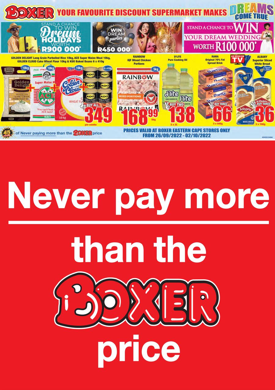 Boxer Super Stores Eastern Cape : Never Pay More Than The Boxer Price ...