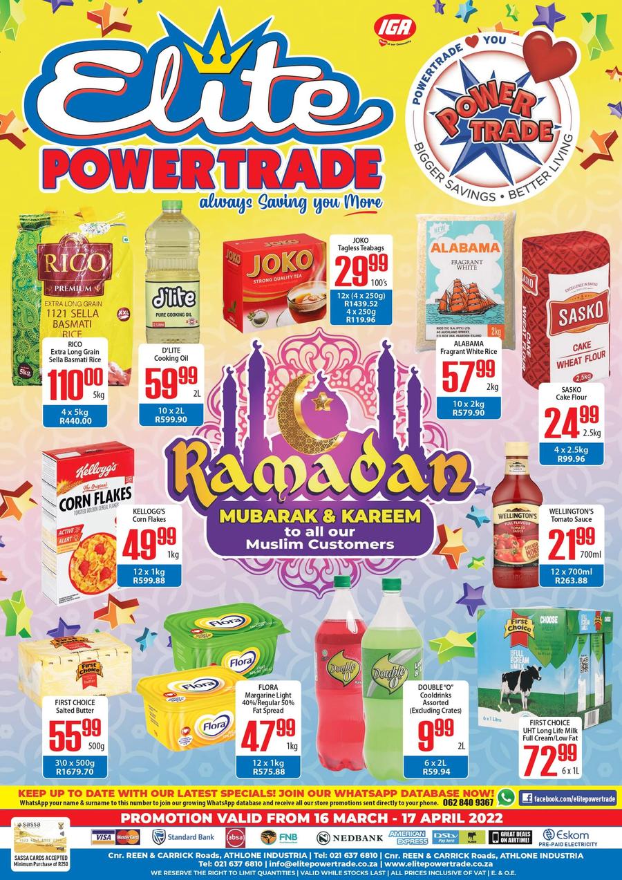 Elite Powertrade : Ramadan Mubarak & Kareem (16 March - 17 April 2022 ...