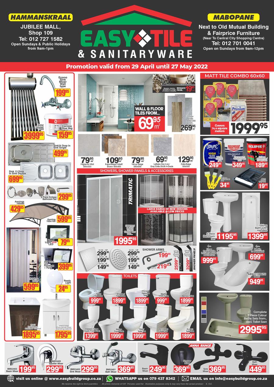 Easy Tile (29 April - 27 May 2022) — m.guzzle.co.za