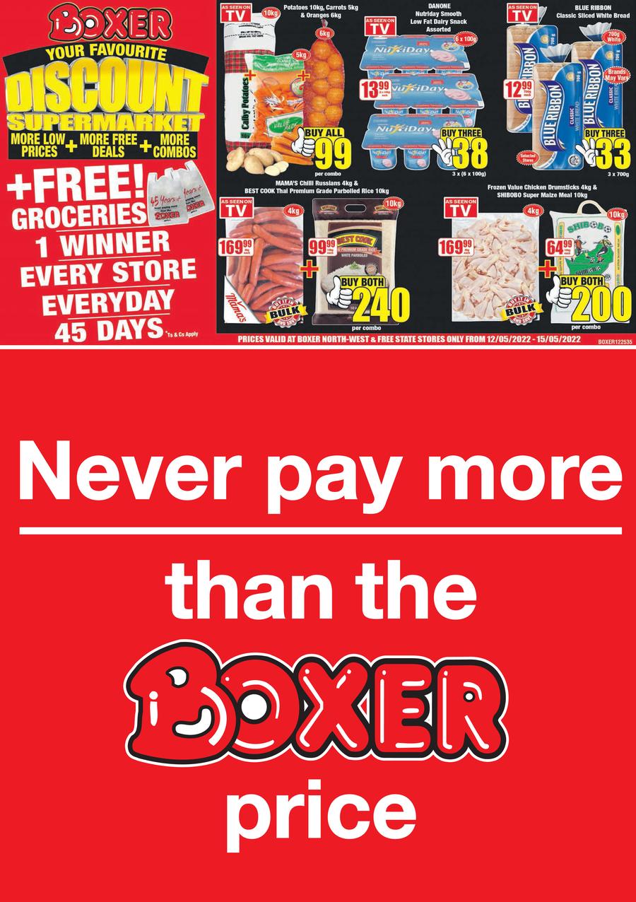 Boxer Super Stores Free State North West : Never Pay More Than The ...