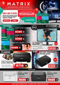 Matrix Warehouse Computers (18 August - 29 August 2022) — www.guzzle.co.za