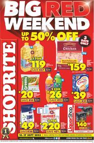 Shoprite Gauteng, Mpumalanga, North West & Limpopo : Big Red Weekend ...