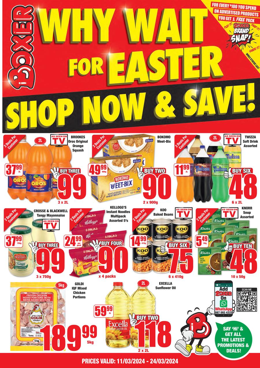 Boxer Super Stores Gauteng : Why Wait For Easter (11 March - 24 March ...