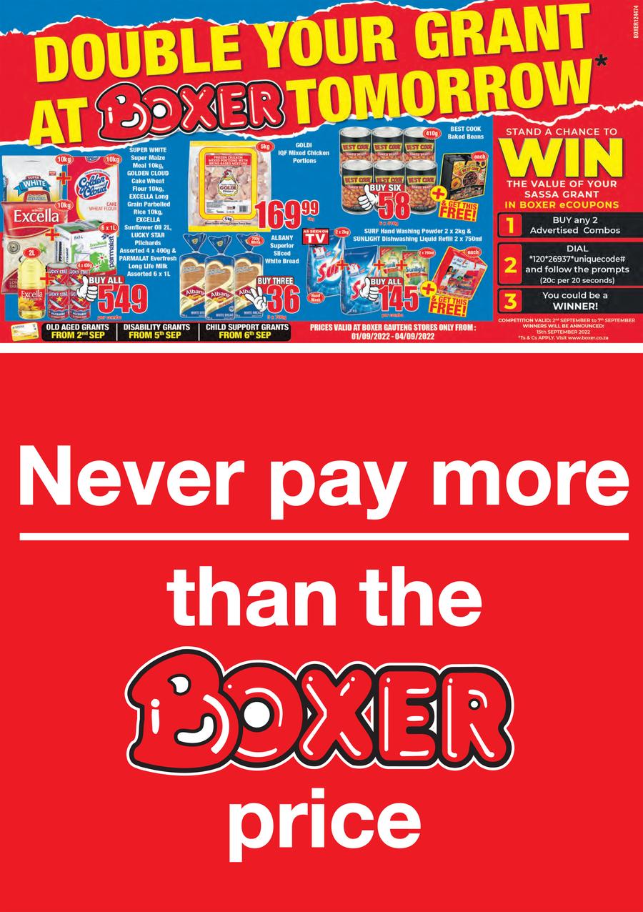 Boxer Super Stores Gauteng : Never Pay More Than The Boxer Price (1 ...