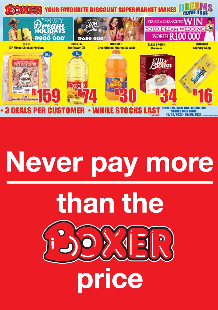 Boxer Super Stores Gauteng : Never Pay More Than The Boxer Price (15 ...