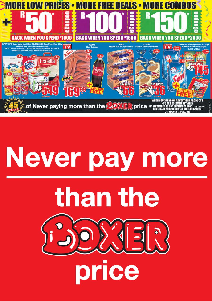 Boxer Super Stores Gauteng : Never Pay More Than The Boxer Price (25 ...