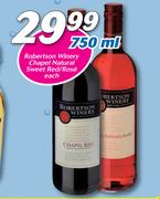 Special Robertson Winery Chapel Natural Sweet Red/ Rose-750ml — www ...