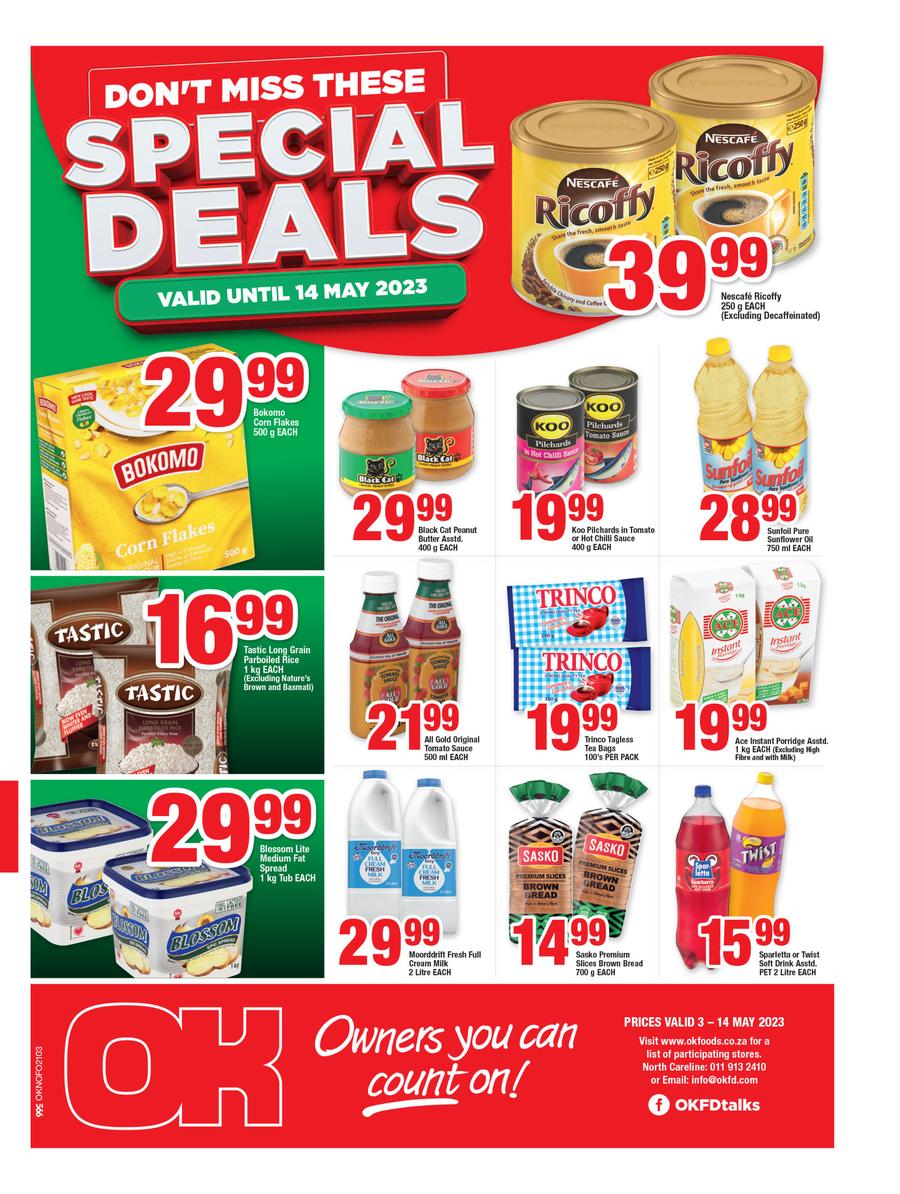 OK Foods Gauteng, Limpopo, Mpumalanga : Special Deals (3 May - 14 May ...