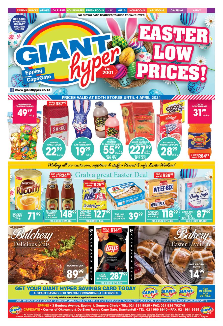 Giant Hyper : Easter Low Prices! (10 March - 04 April 2021) — m.guzzle ...