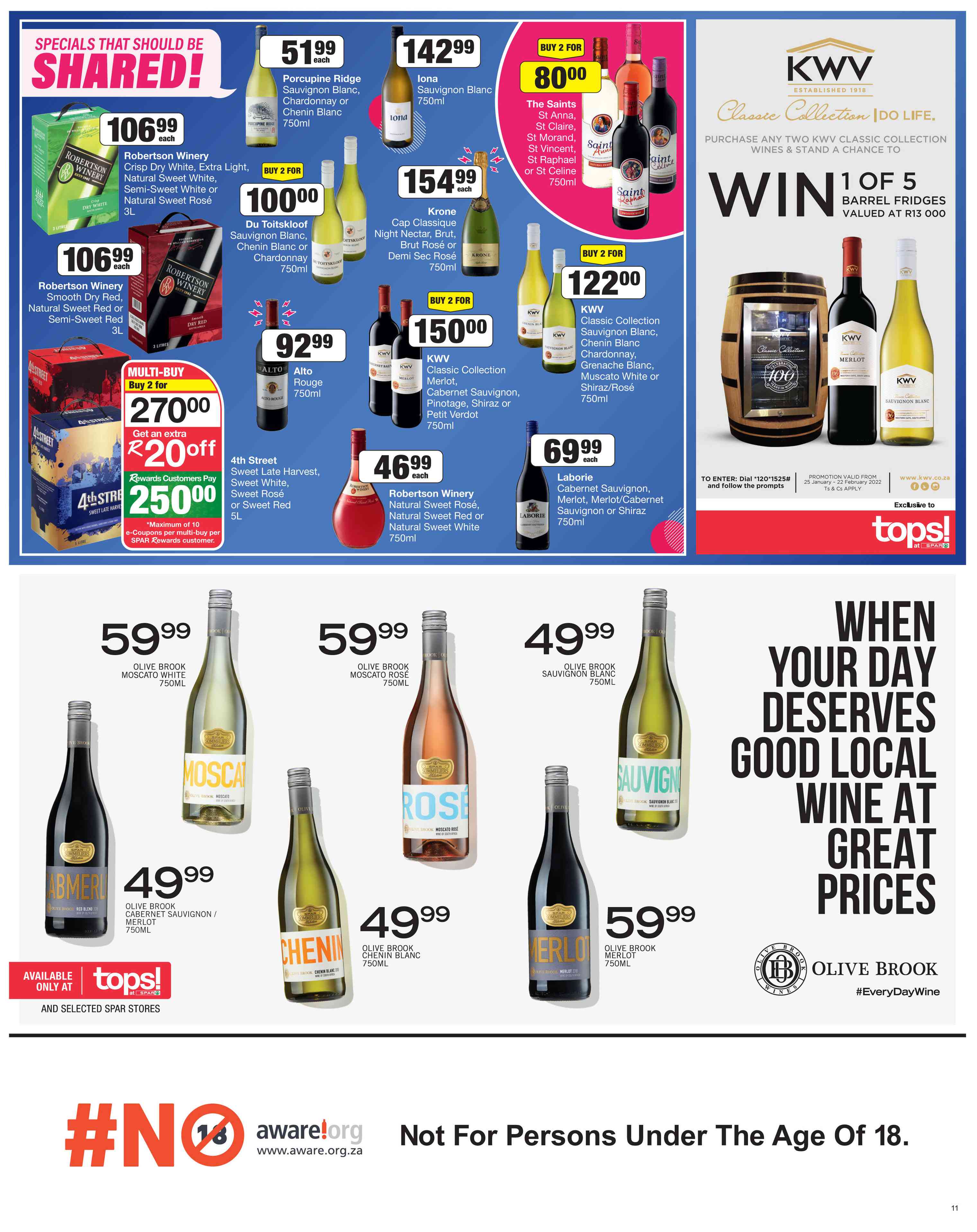 Special Olive Brook Moscato White-750ml — www.guzzle.co.za