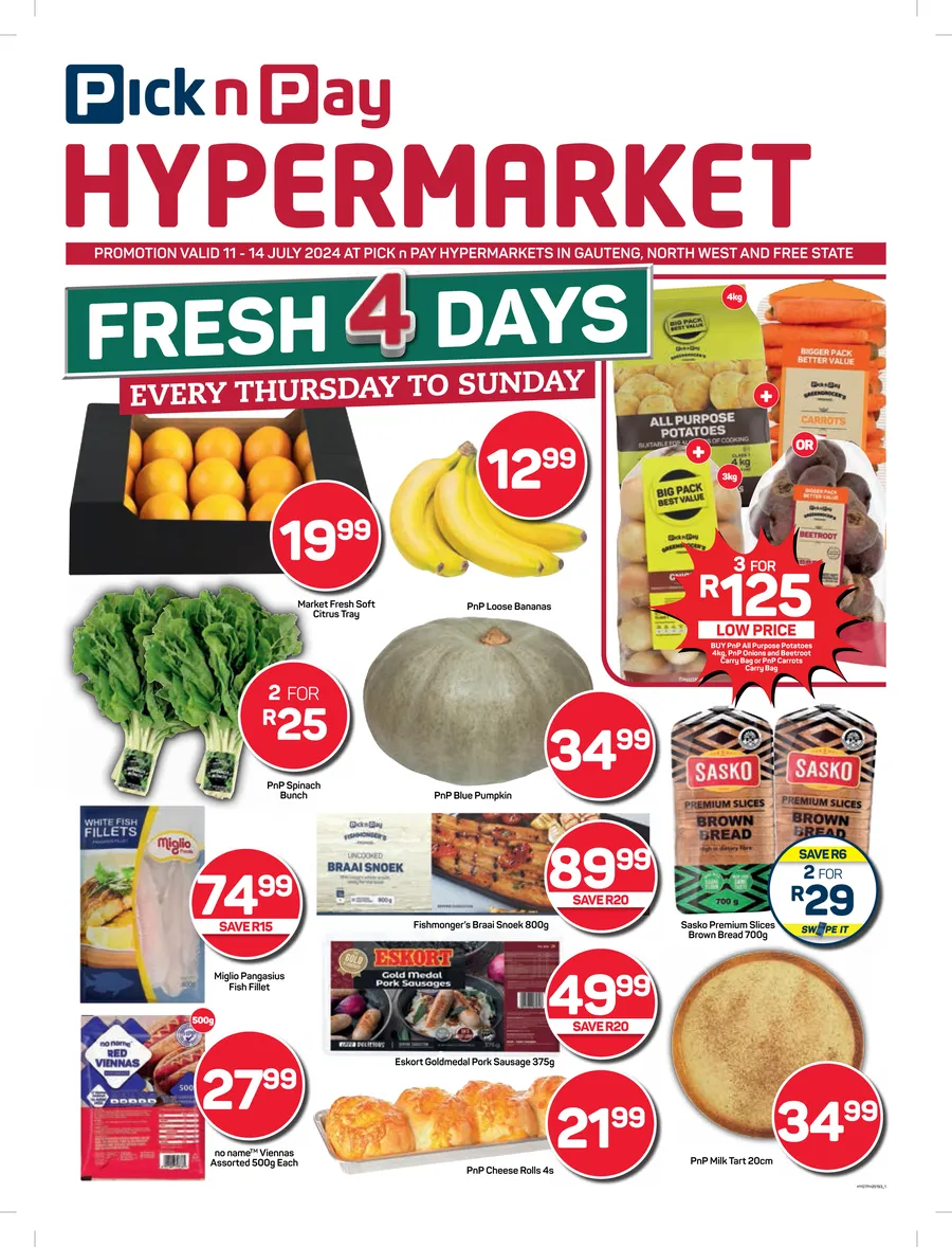 Pick n Pay Hypermarket Gauteng, Free state, North West : Hyper Fresh ...
