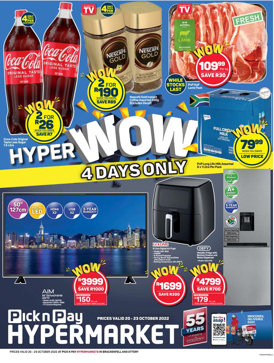 Pick n Pay Hypermarket Western Cape : Hyper WOW (20 October - 23 ...