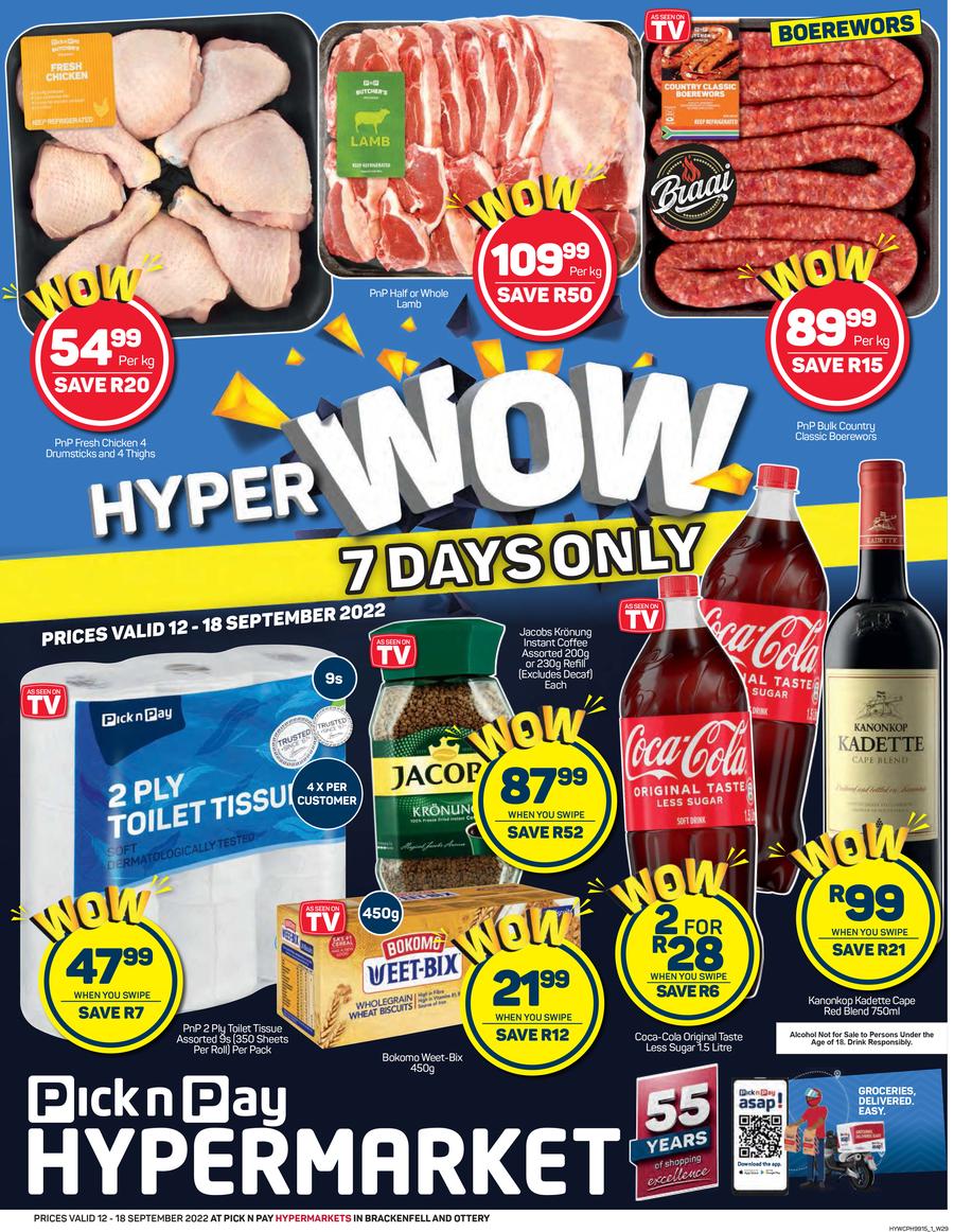 Pick n Pay Hypermarket Western Cape : Hyper WOW (12 September - 18 ...