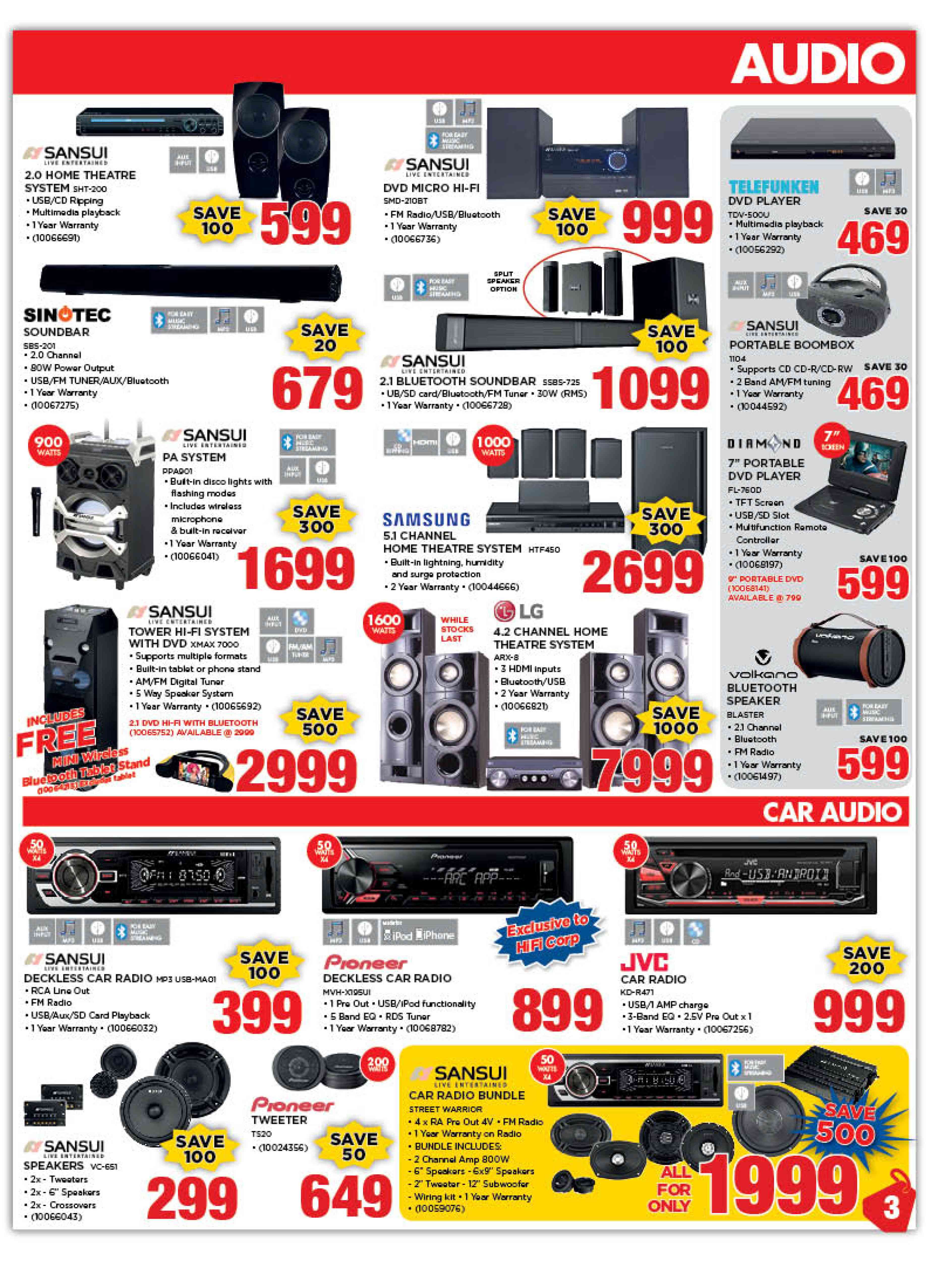 Special Telefunken DVD Player TDV-500U — www.guzzle.co.za