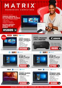 Matrix Warehouse Computers (27 October - 02 November 2022) — www.guzzle ...
