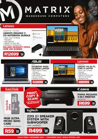 Matrix Warehouse Computers (01 December - 07 December 2022) — www ...