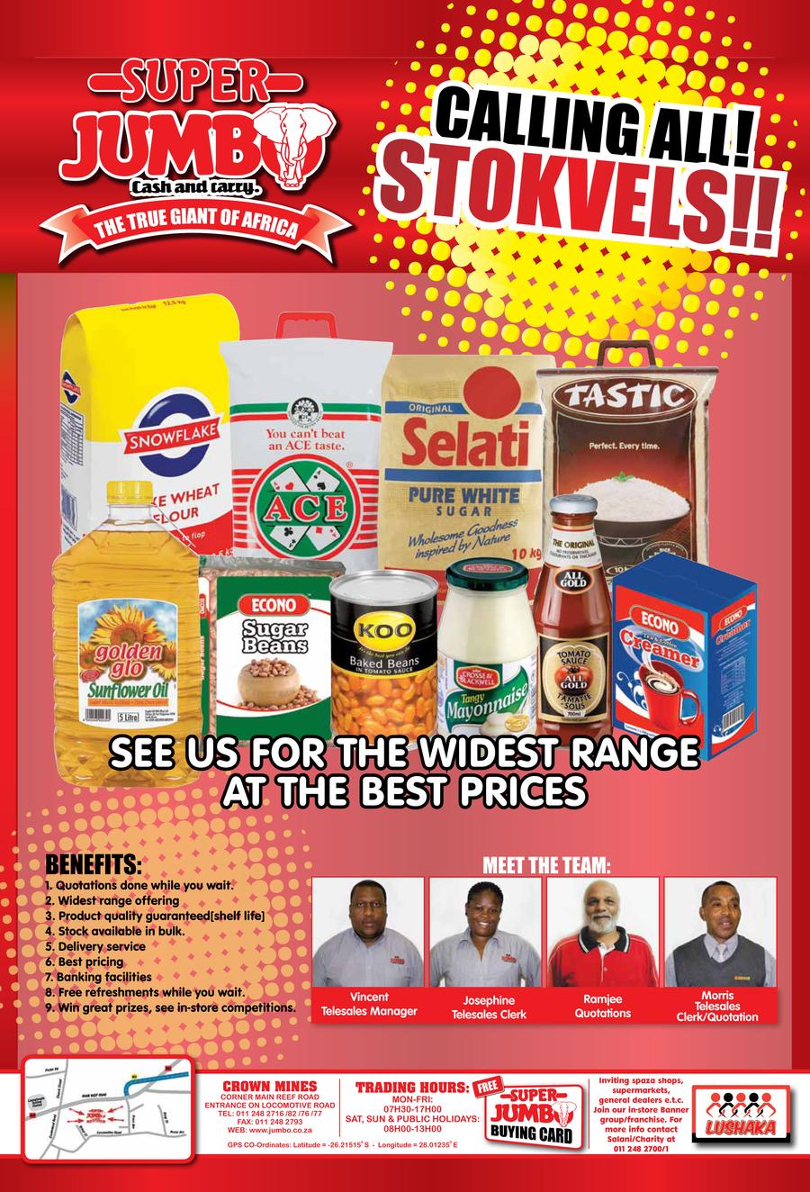 Jumbo Cash And Carry : Stokvel ( 09 Sep - 12 Sep 2014 ) — m.guzzle.co.za
