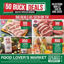 Food Lovers Market KwaZulu-Natal : 50 Buck Deals (22 June - 28 June ...