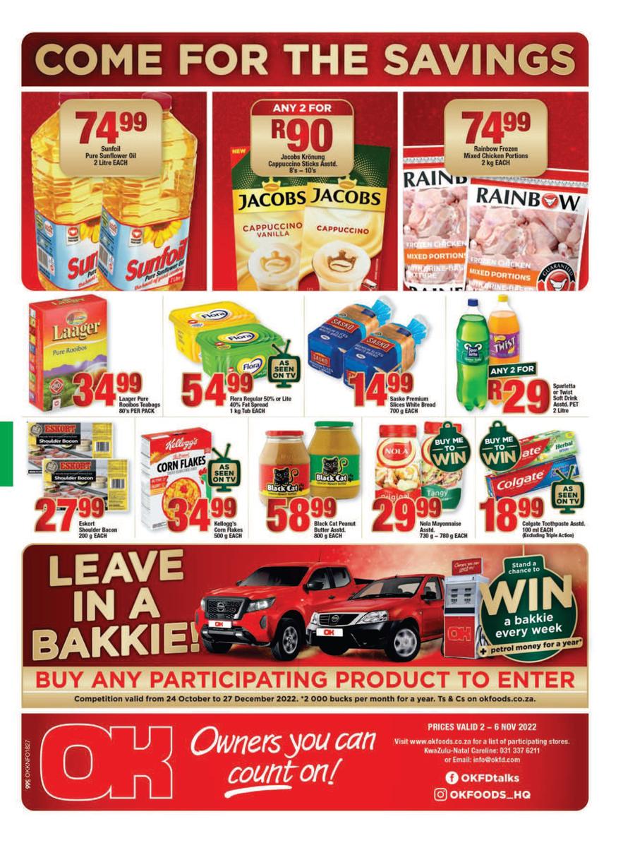 OK Foods KwaZulu-Natal : Come For The Savings (2 November - 6 November ...