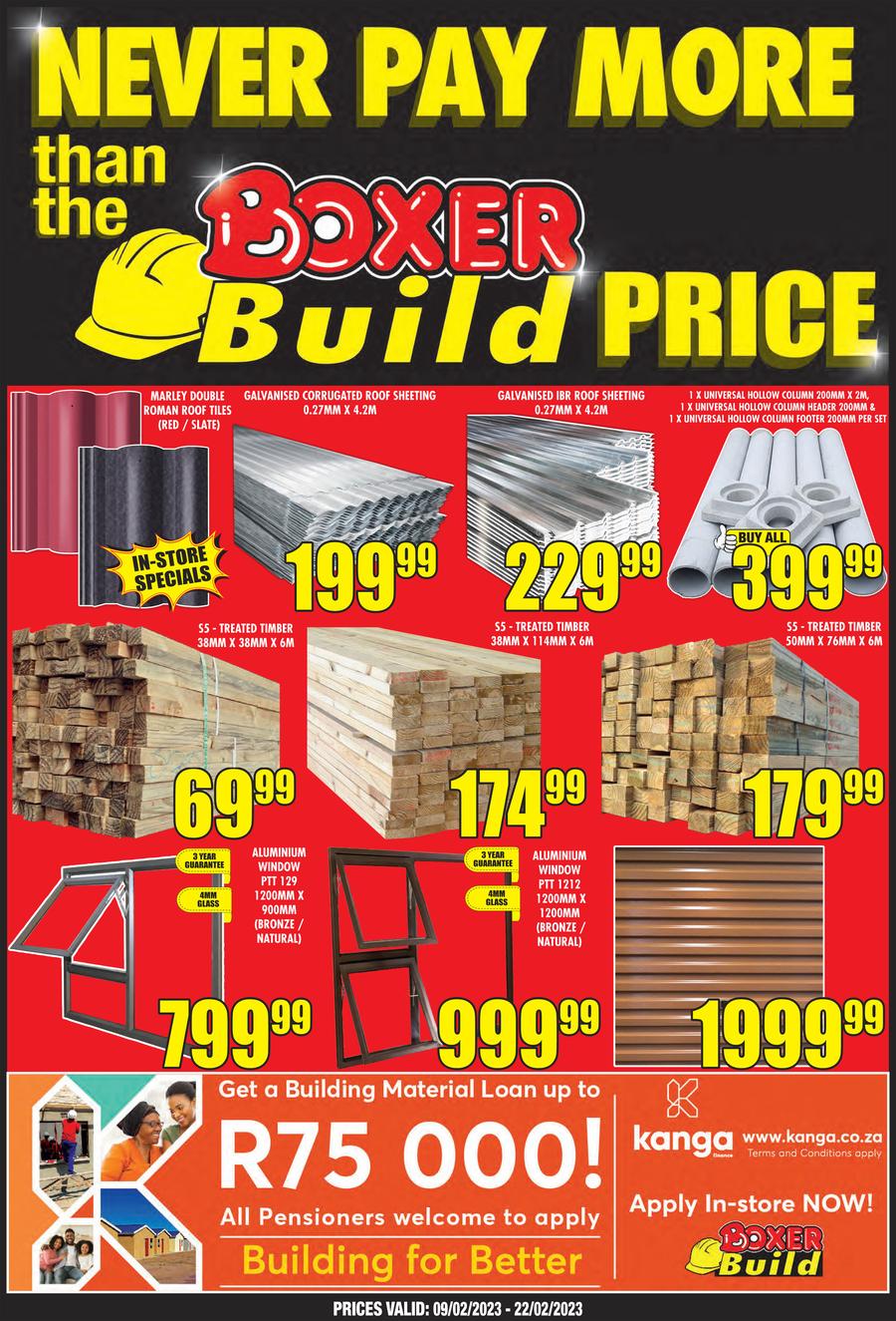 Boxer Build KwaZulu-Natal : Never Pay More Than The Boxer Price (9 ...