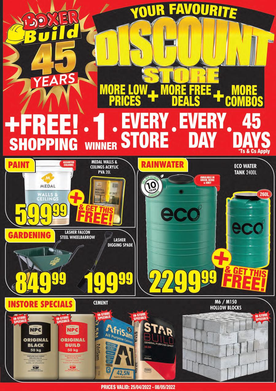 Boxer Build KwaZulu-Natal : Your Favourite Discount Store (25 April - 8 ...
