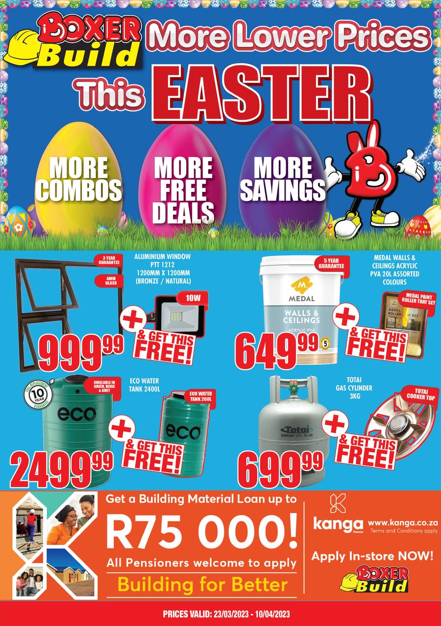 Boxer Build KwaZulu-Natal : More Lower Prices This Easter (23 March ...