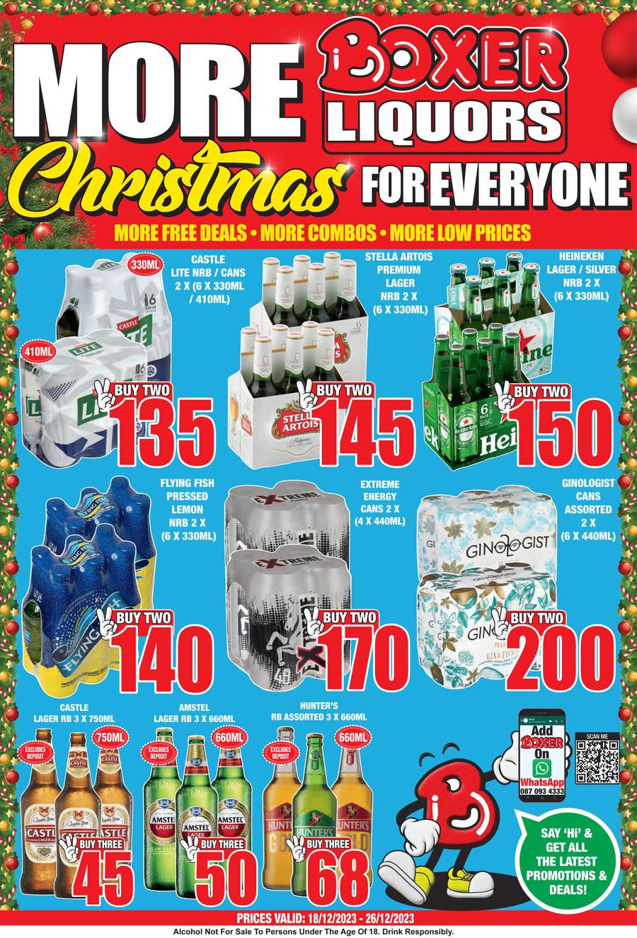Boxer Liquor Free State & North West : More Boxer Christmas For ...