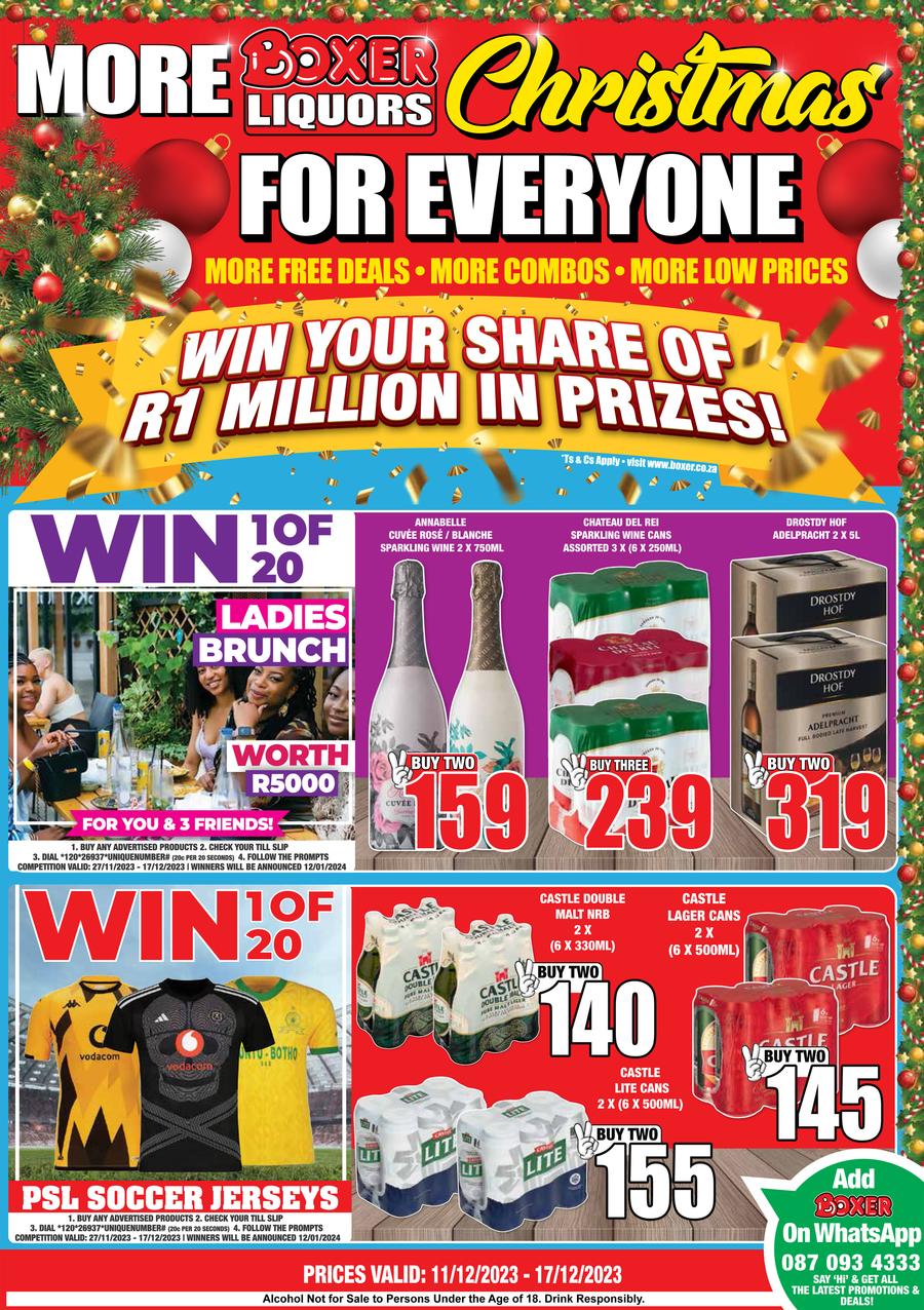 Boxer Liquor Gauteng : More Boxer Christmas For Everyone (11 December ...