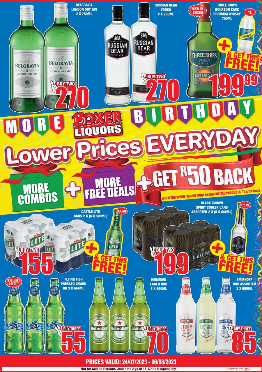 Boxer Liquor Free State & North West : Low Prices Everyday (24 July - 6 ...