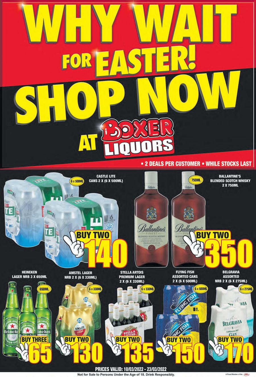 Boxer Super Store KwaZulu-Natal : Liquor (10 March - 23 March 2022) — m ...