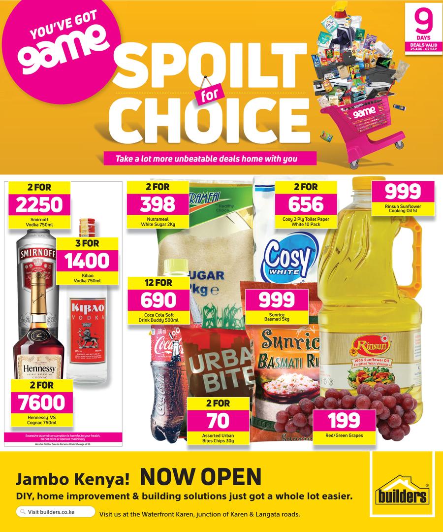 Game Kenya : Spoilt For Choice (25 August - 2 September 2020) — m ...