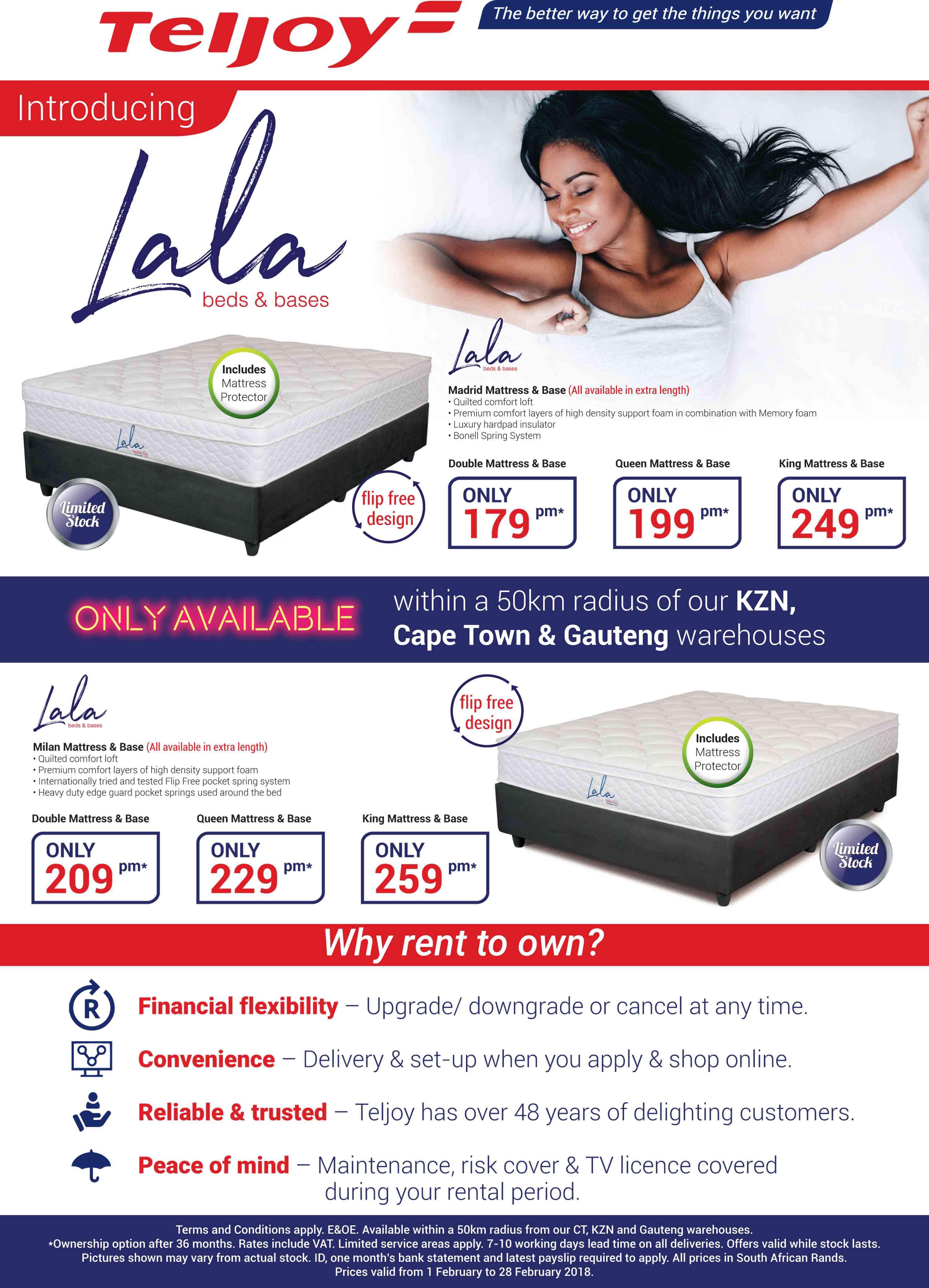 Special Lala Milan Mattress & Base - King — www.guzzle.co.za