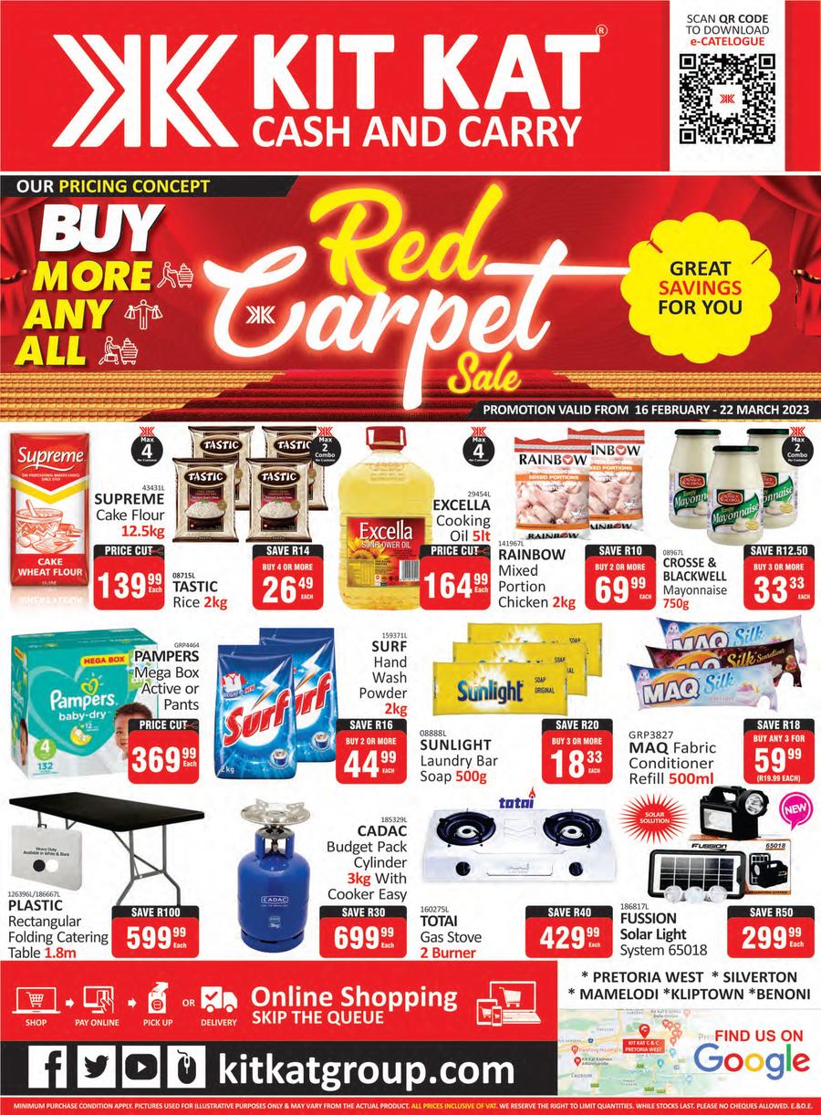Kit Kat Cash And Carry : Red Carpet (16 February - 22 March 2023) — m.guzzle.co.za