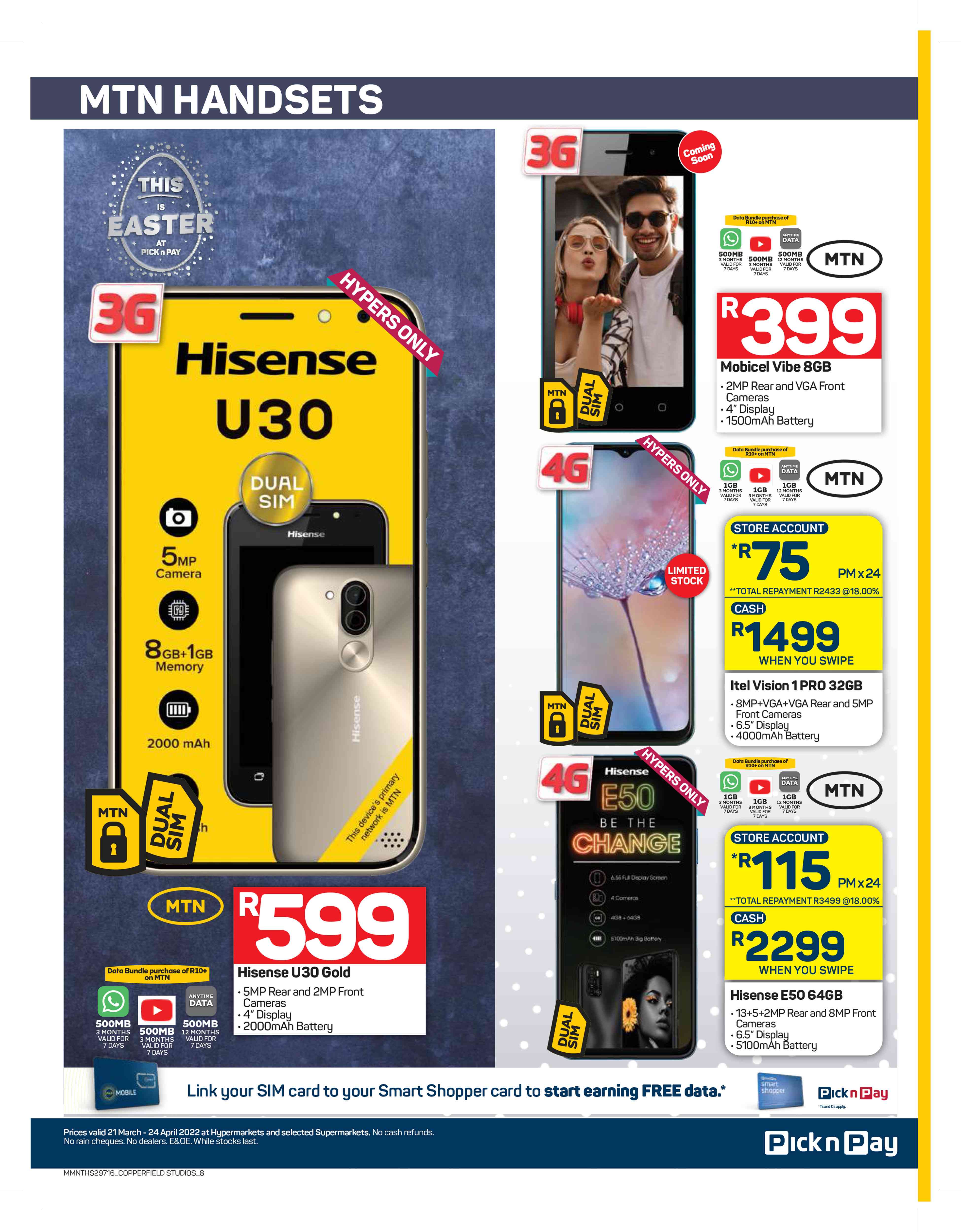 Special Mobicel Vibe 4" 8GB Smartphone — www.guzzle.co.za