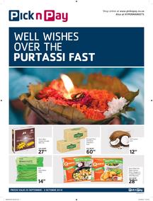 Pick n Pay KZN : Well Wishes Over The Purtassi Fast (20 Sep - 02 Oct ...