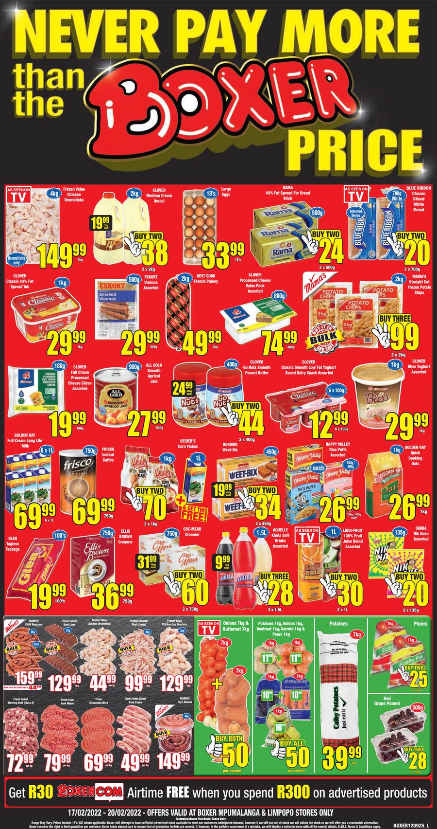 Boxer Mpumalanga & Limpopo : Never Pay More Than The Boxer Price (17 ...