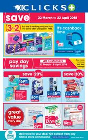 Clicks : You Pay Less (22 March - 22 April 2018) — www.guzzle.co.za