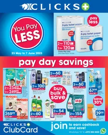 Clicks : You Pay Less (23 May - 7 June 2023) — www.guzzle.co.za