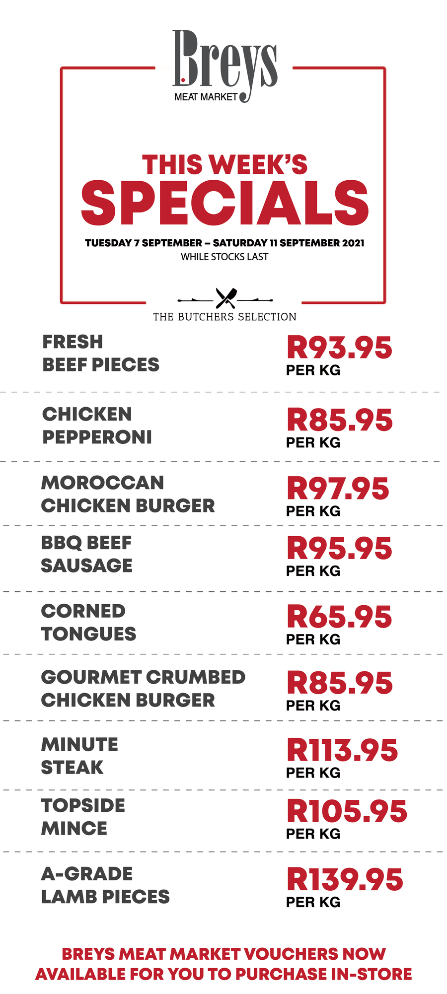 Breys Meat Market : This Week's Specials (07 September - 11 September ...