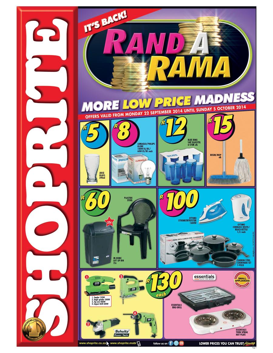 Shoprite Northern Cape : Rand A Rama ( 22 Sep - 05 Oct 2014 ) — m ...