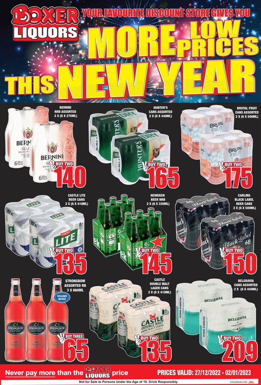 Boxer Liquor Free State & North West More Low Prices This New Year (27 ...