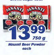 Special Mnanti Beer Powder-750g Each — www.guzzle.co.za