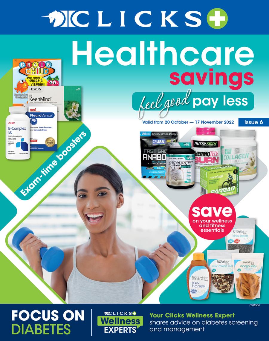 Clicks : Healthcare Savings (20 October - 17 November 2022) — m.guzzle ...