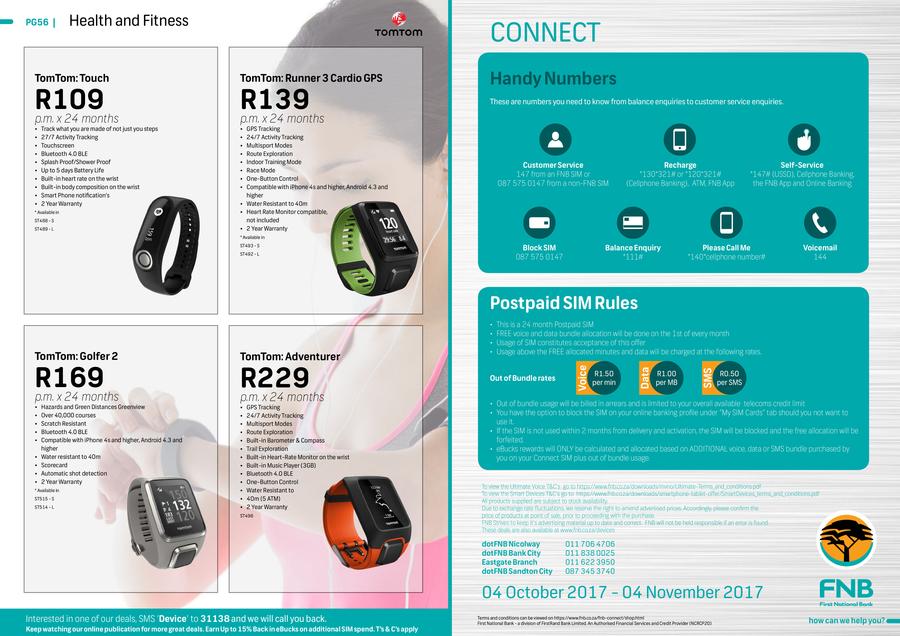 FNB Connect : Unbelievable Deals (4 Oct -4 Nov 2017) — www.guzzle.co.za