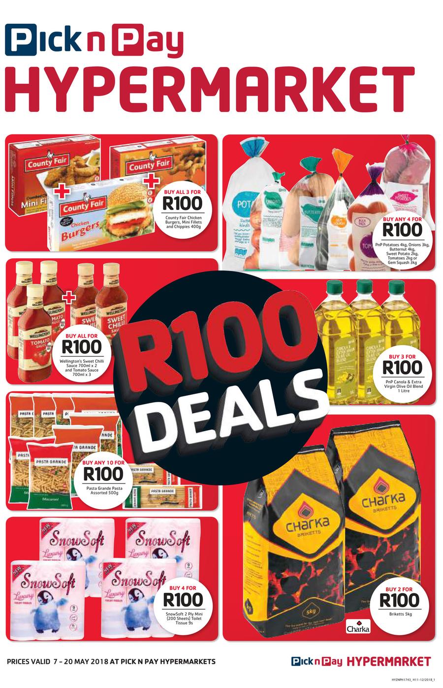 Pick n Pay Hyper KZN : R100 Deals (07 May - 20 May 2018) — m.guzzle.co.za