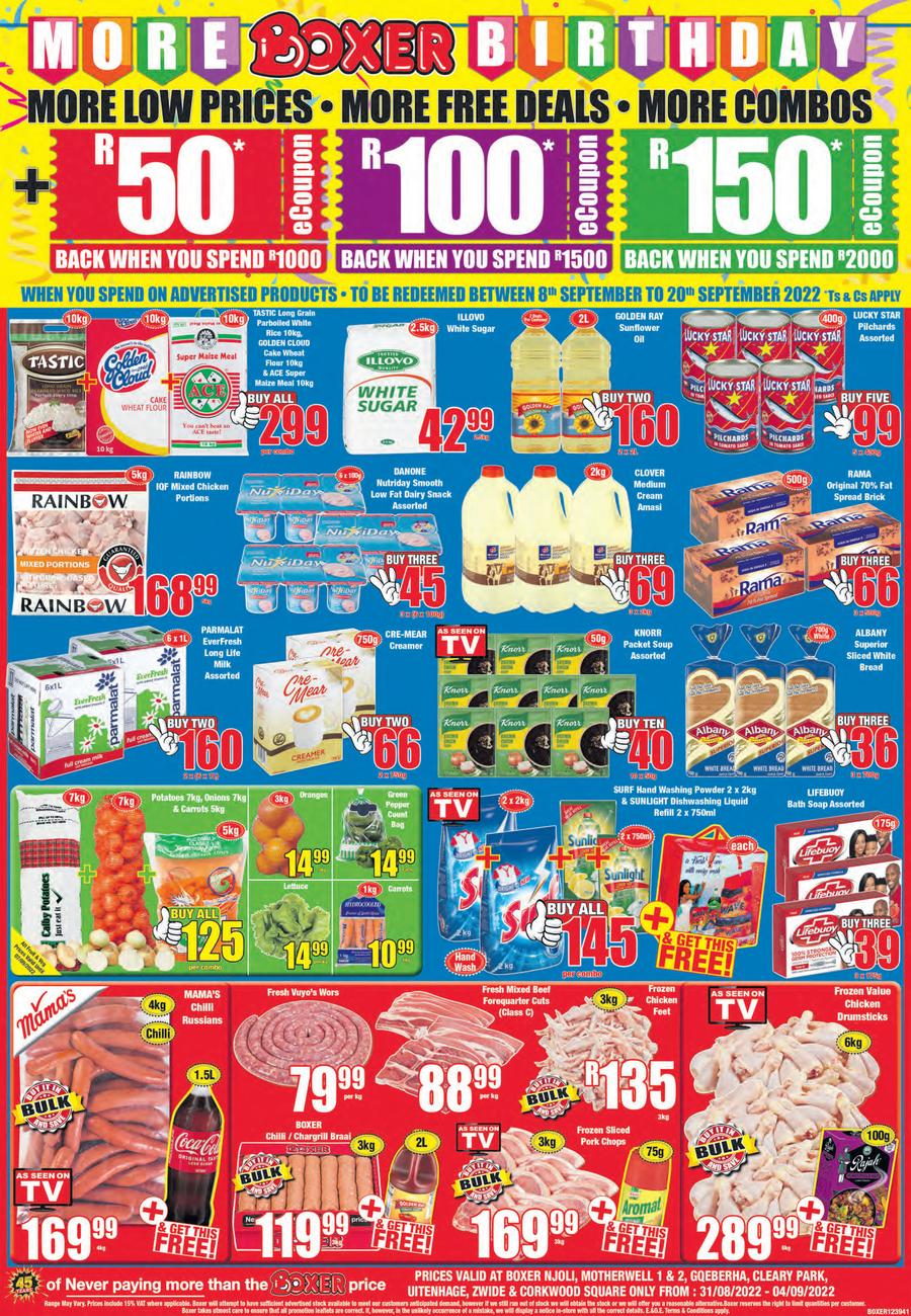 Boxer Super Stores Port Elizabeth : More Boxer Birthday (31 August - 4 ...