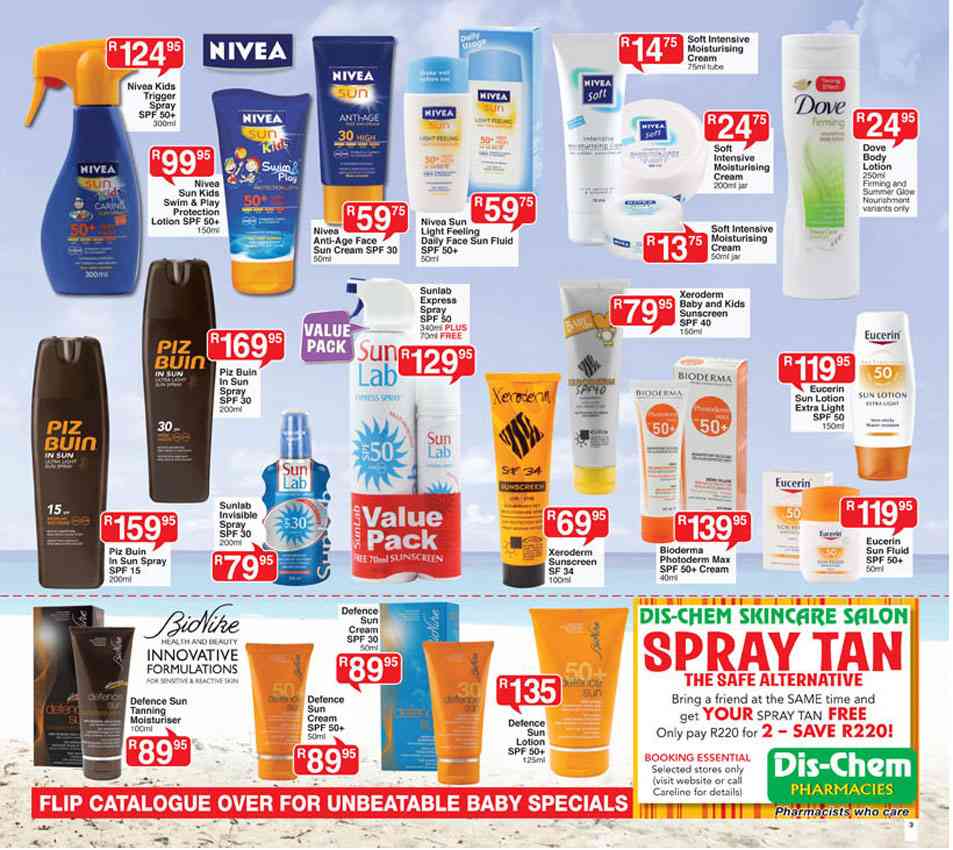 Special Xeroderm Sunscreen SF 34-100ml — www.guzzle.co.za