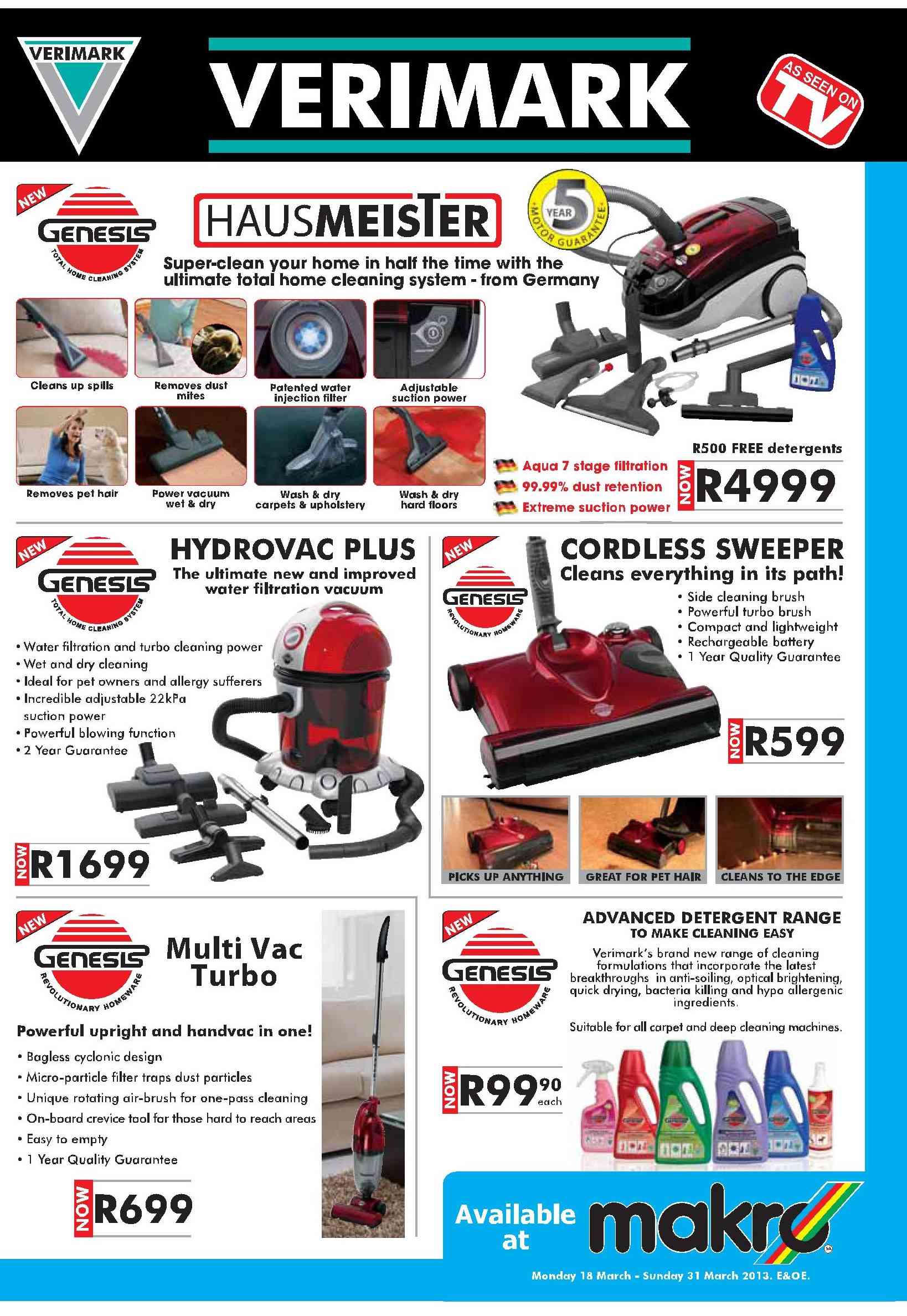 Special Verimark Genesis Cordless Sweeper — www.guzzle.co.za