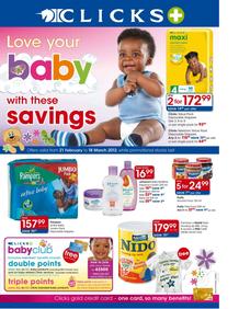 Clicks Baby (21 Feb - 10 Mar) — www.guzzle.co.za