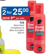 Special TCB Bone Strait Conditioner Blow Dry Lotion-2 x 200ml — www ...